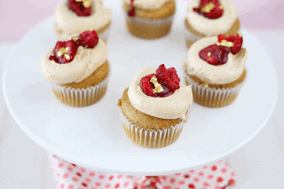 Hazelnut Raspberry Cupcake Recipe | My Wife Makes
